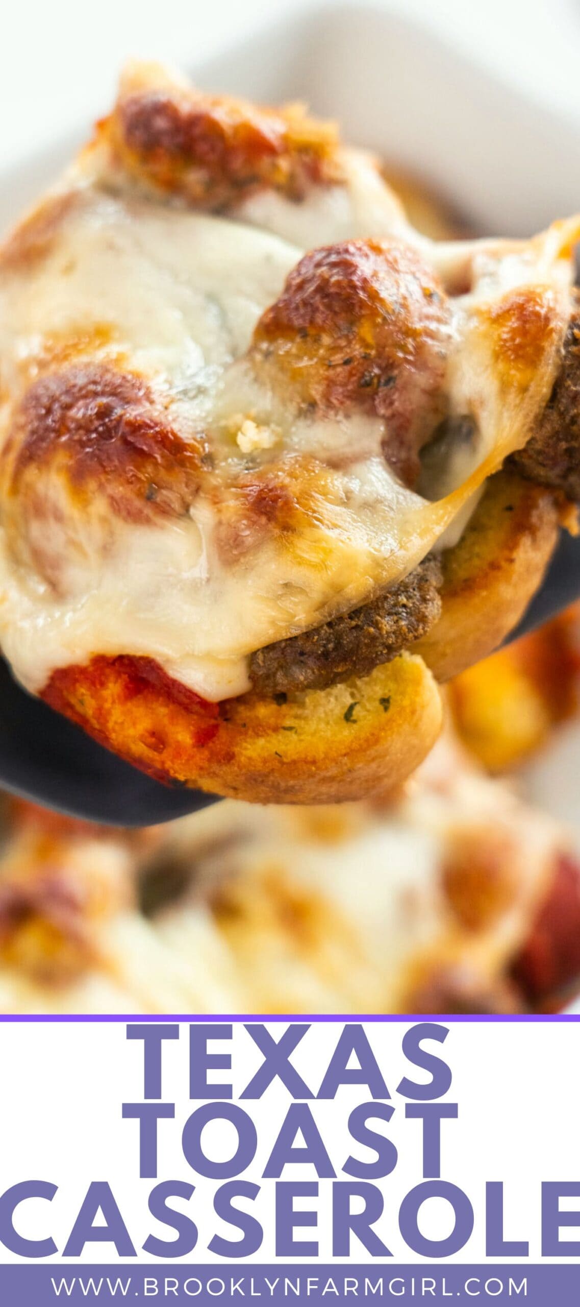 Meatball Texas Toast Casserole - Brooklyn Farm Girl