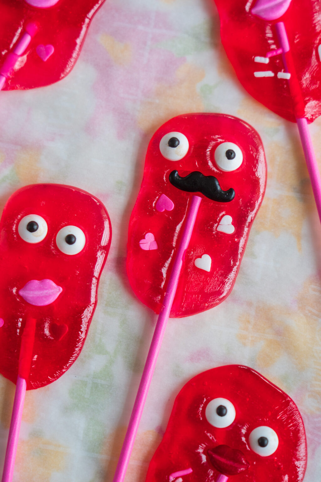 Valentine Monster Lollipops (Jolly Rancher Lollipops) - Brooklyn Farm Girl