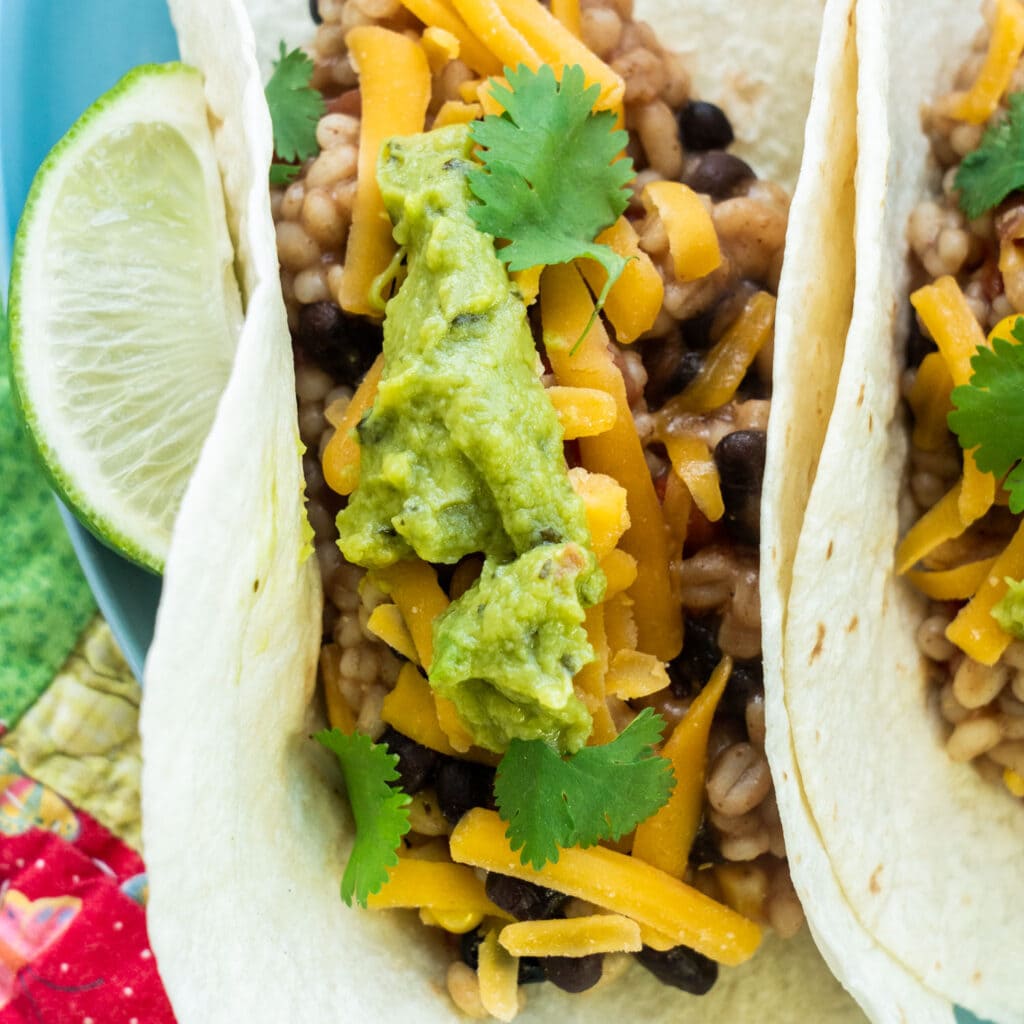 Barley Black Bean Tacos (Stovetop) - Brooklyn Farm Girl