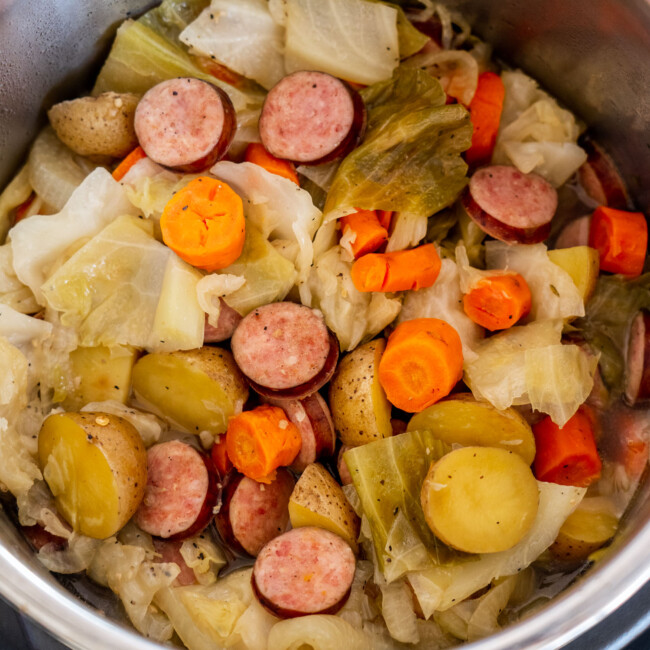 Instant Pot Kielbasa and Cabbage (15 minutes) - Brooklyn Farm Girl