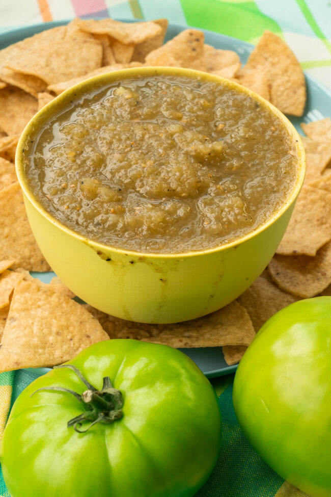 Green Tomato Salsa - Brooklyn Farm Girl