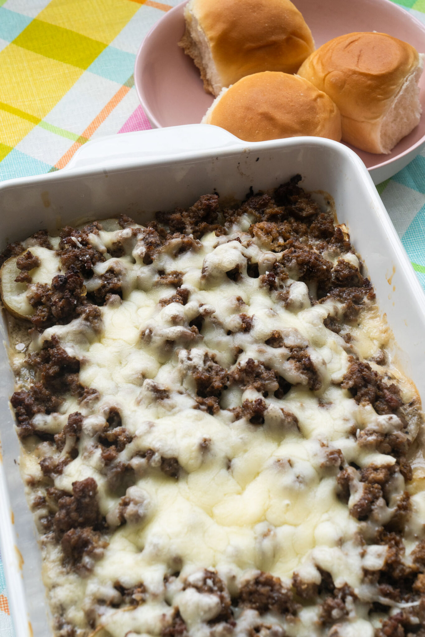 Potato Hamburger Casserole (Ground Beef) - Brooklyn Farm Girl