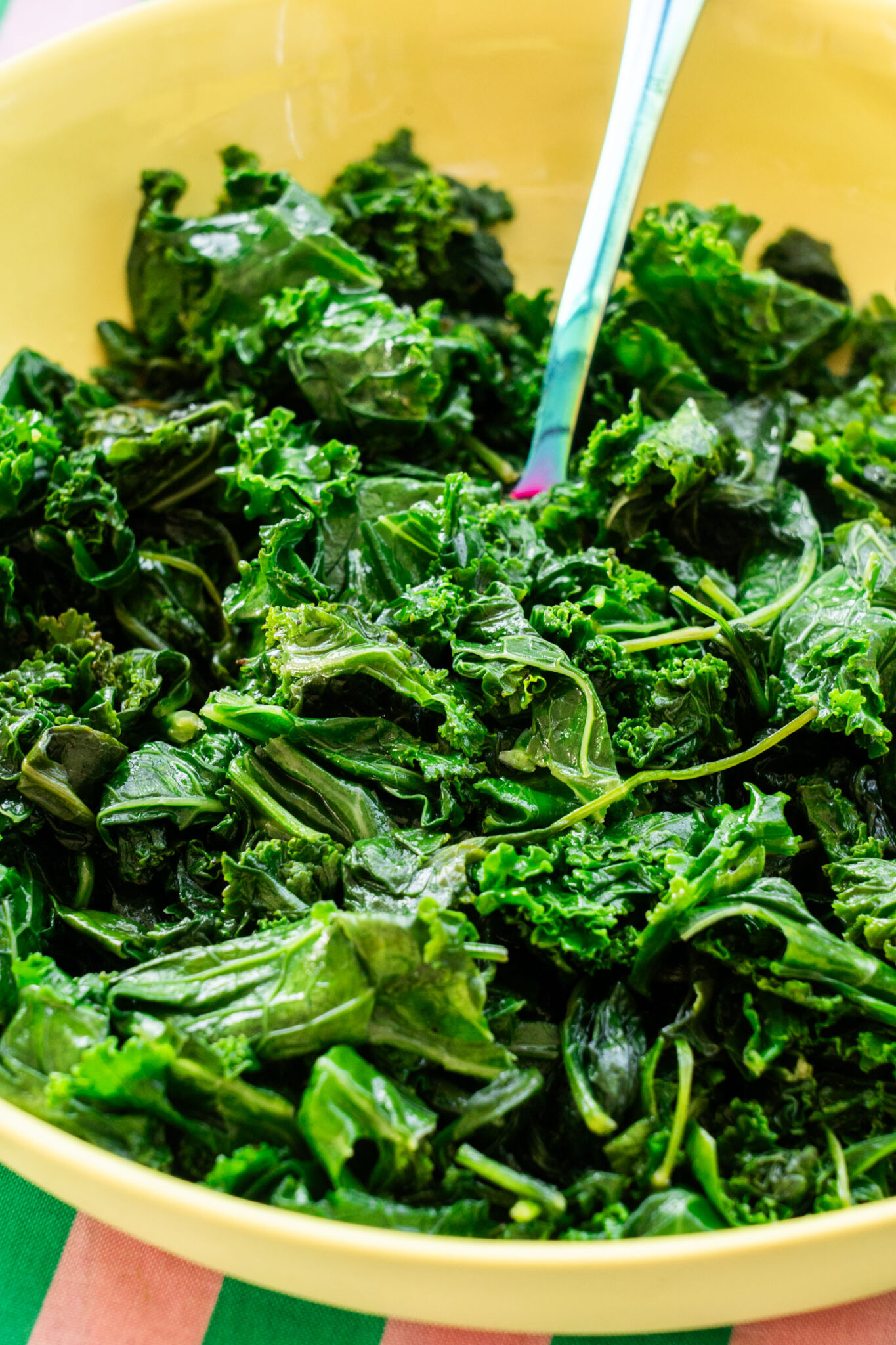 Simple Sautéed Fresh Kale (3 Ingredients!) - Brooklyn Farm Girl