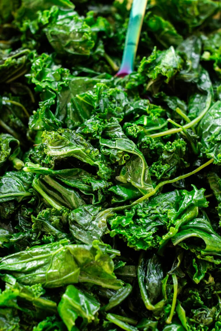 Simple Sautéed Fresh Kale (3 Ingredients!) - Brooklyn Farm Girl