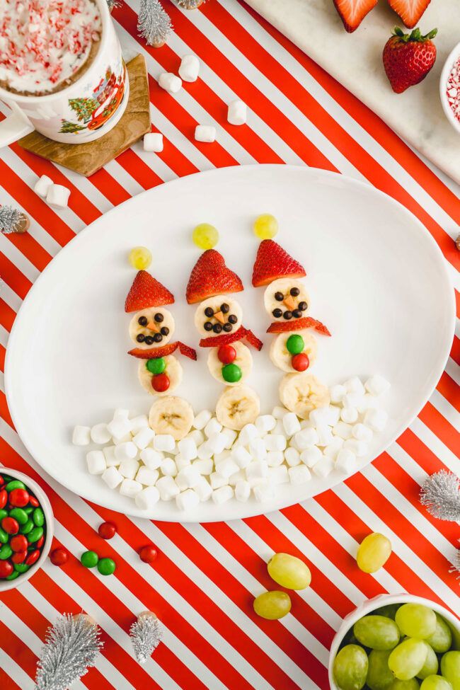 Banana Snowman (Christmas Breakfast or Snack) - Brooklyn Farm Girl