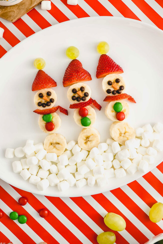 Banana Snowman (Christmas Breakfast or Snack) - Brooklyn Farm Girl