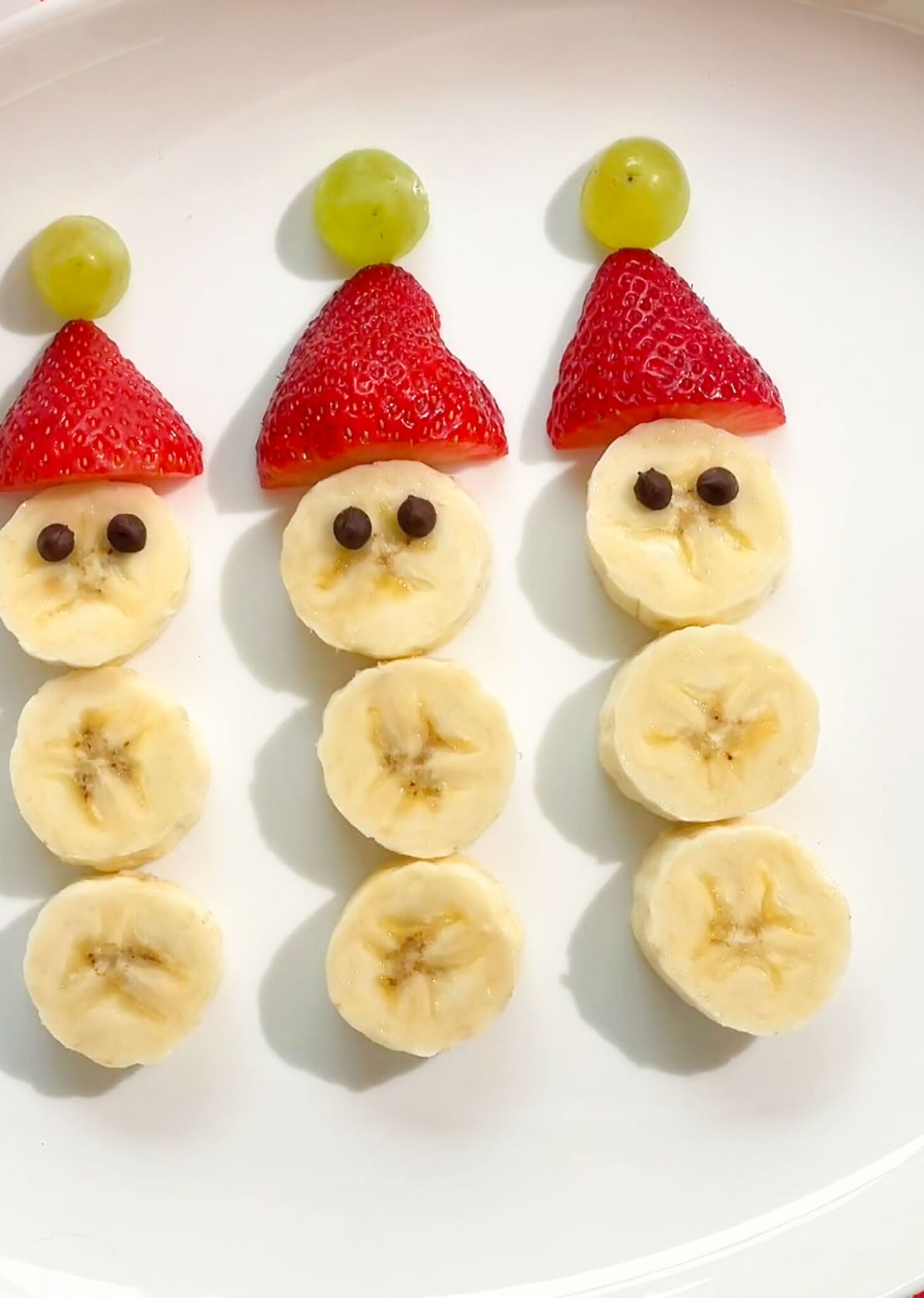 Banana Snowman (Christmas Breakfast or Snack) - Brooklyn Farm Girl