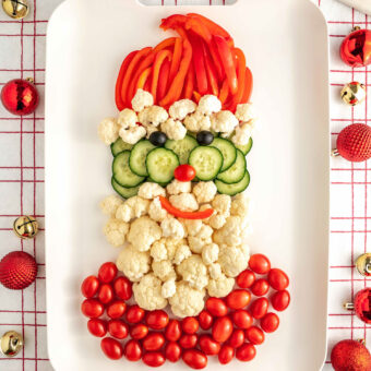 Santa Vegetable Tray - Brooklyn Farm Girl