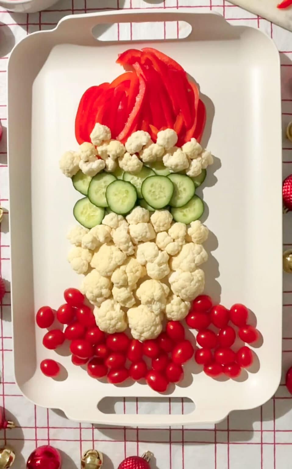 Santa Vegetable Tray - Brooklyn Farm Girl