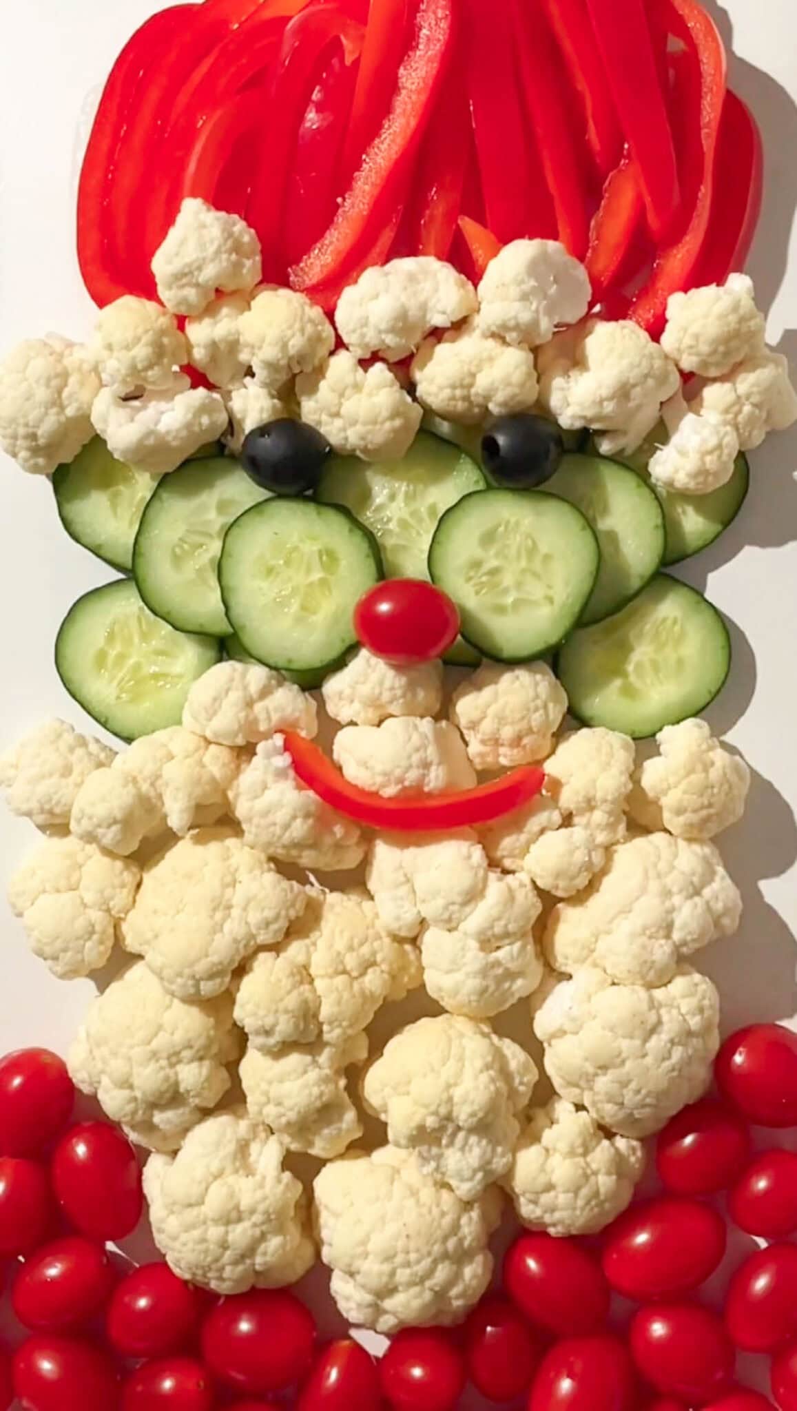 Santa Vegetable Tray - Brooklyn Farm Girl