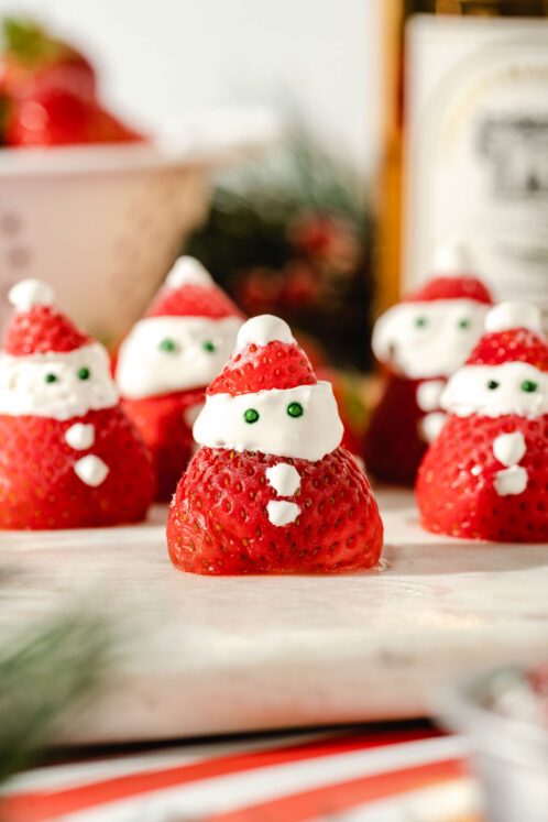 Strawberry Santas (Strawberries and Cool Whip) - Brooklyn Farm Girl
