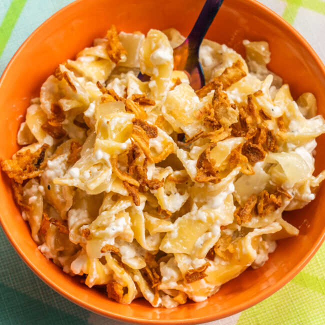 Polish Cottage Cheese and Noodles - Brooklyn Farm Girl