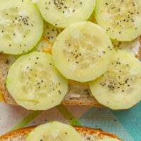 Cucumber Sandwich (Fresh Slices) - Brooklyn Farm Girl