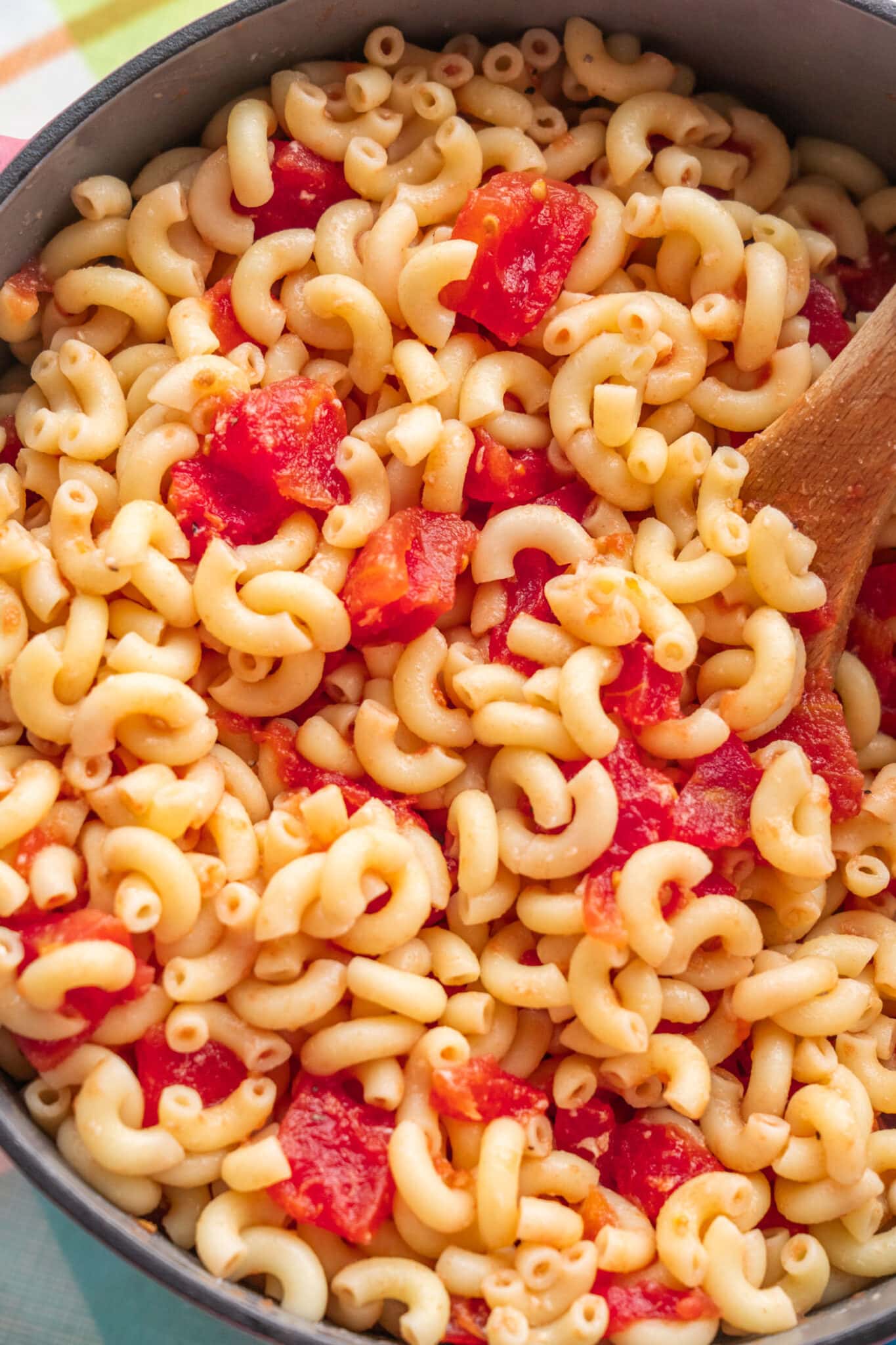 Macaroni Noodles with Tomatoes - Brooklyn Farm Girl