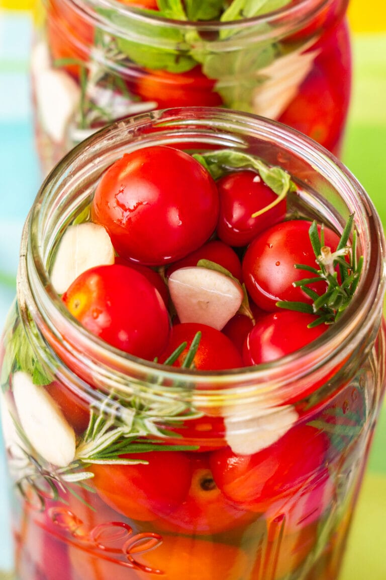 Pickled Cherry Tomatoes - Brooklyn Farm Girl