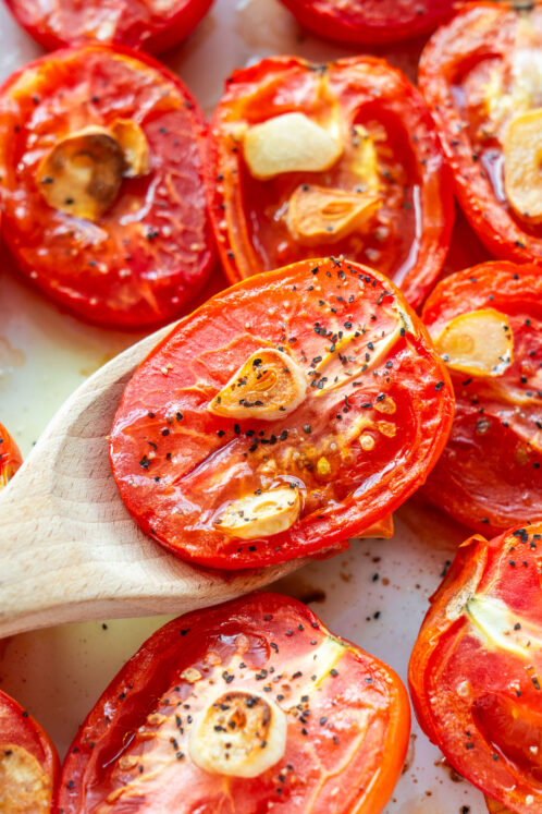 Quick-Roasted Fresh Roma Tomatoes - Brooklyn Farm Girl