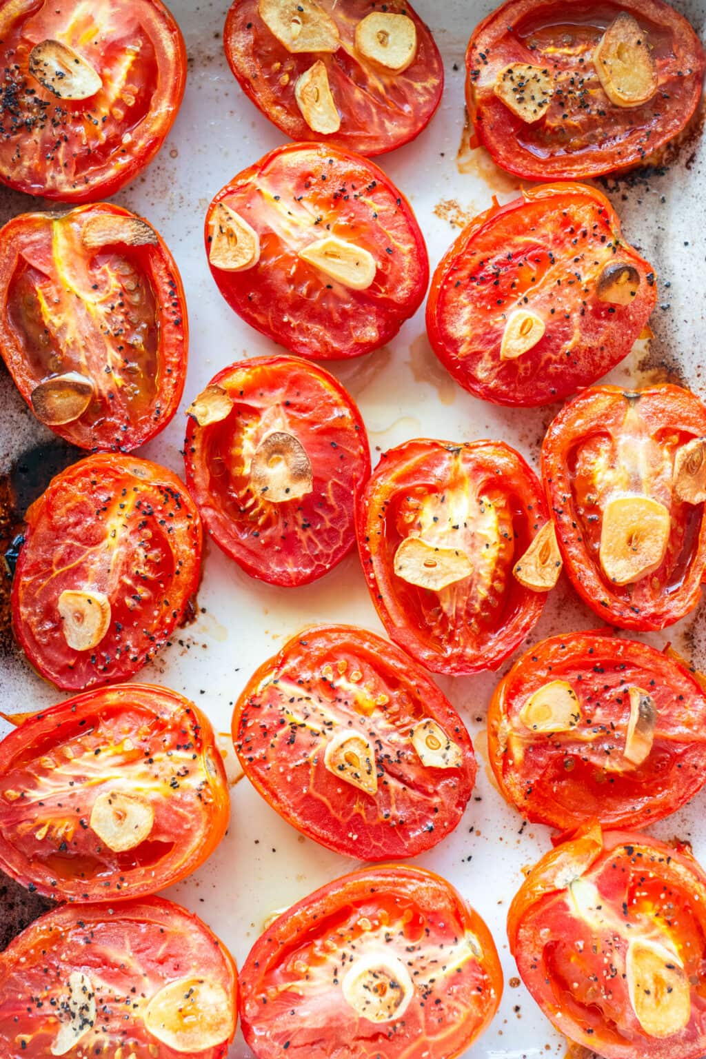 Quick-Roasted Fresh Roma Tomatoes - Brooklyn Farm Girl