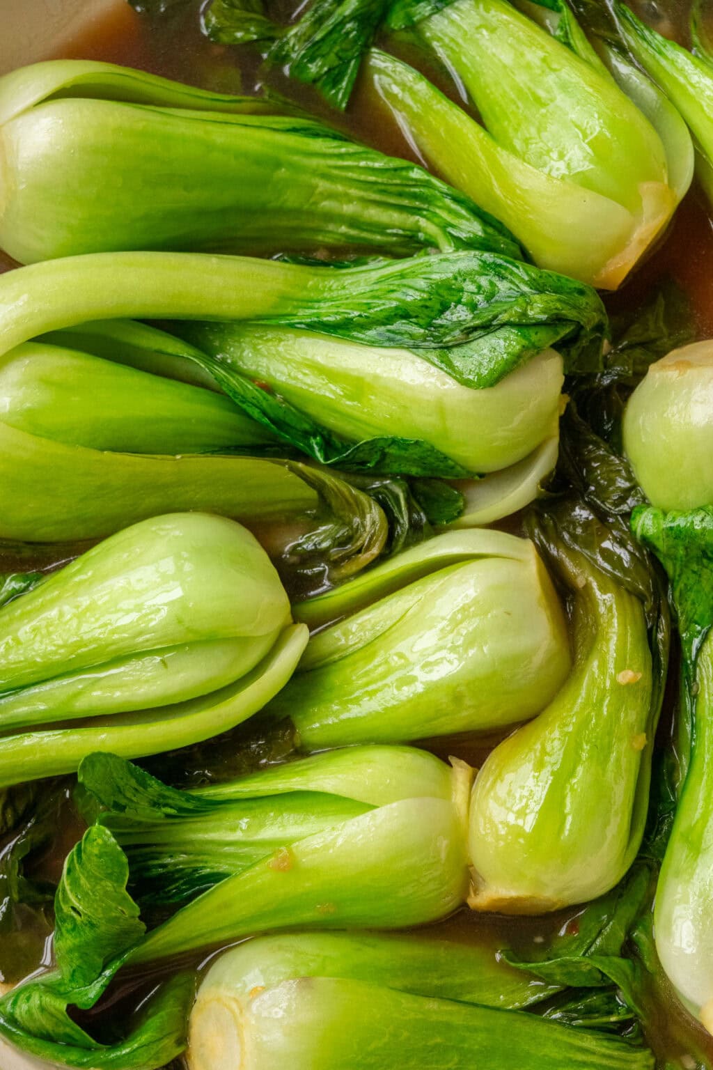Bok Choy in Chicken Broth - Brooklyn Farm Girl