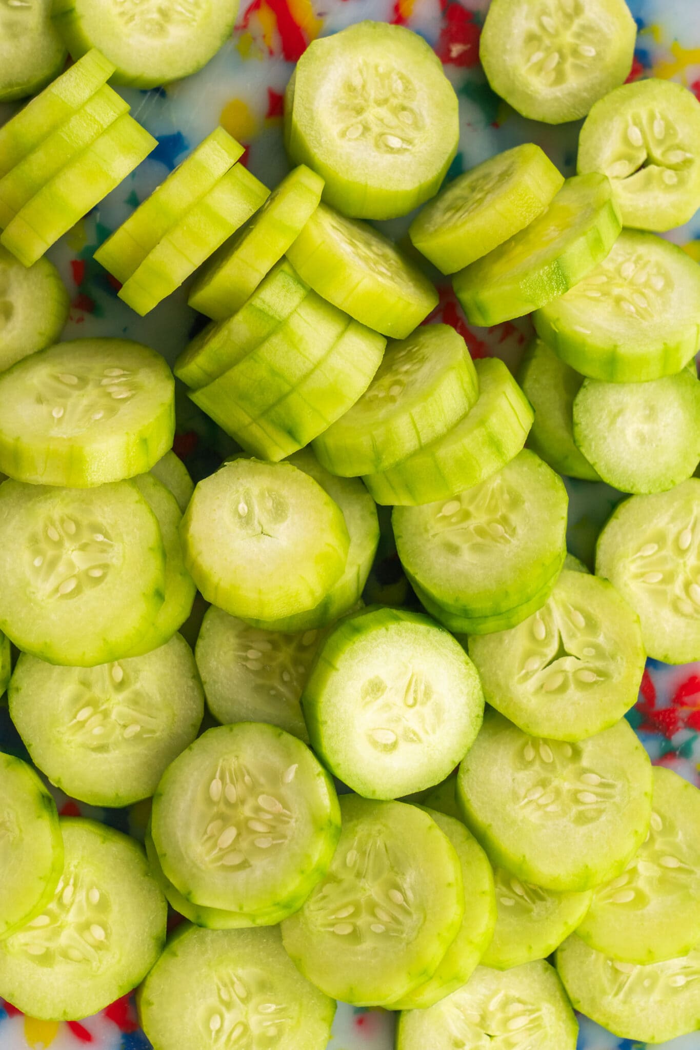 Fresh Cucumber Side Salad with Red Onions - Brooklyn Farm Girl