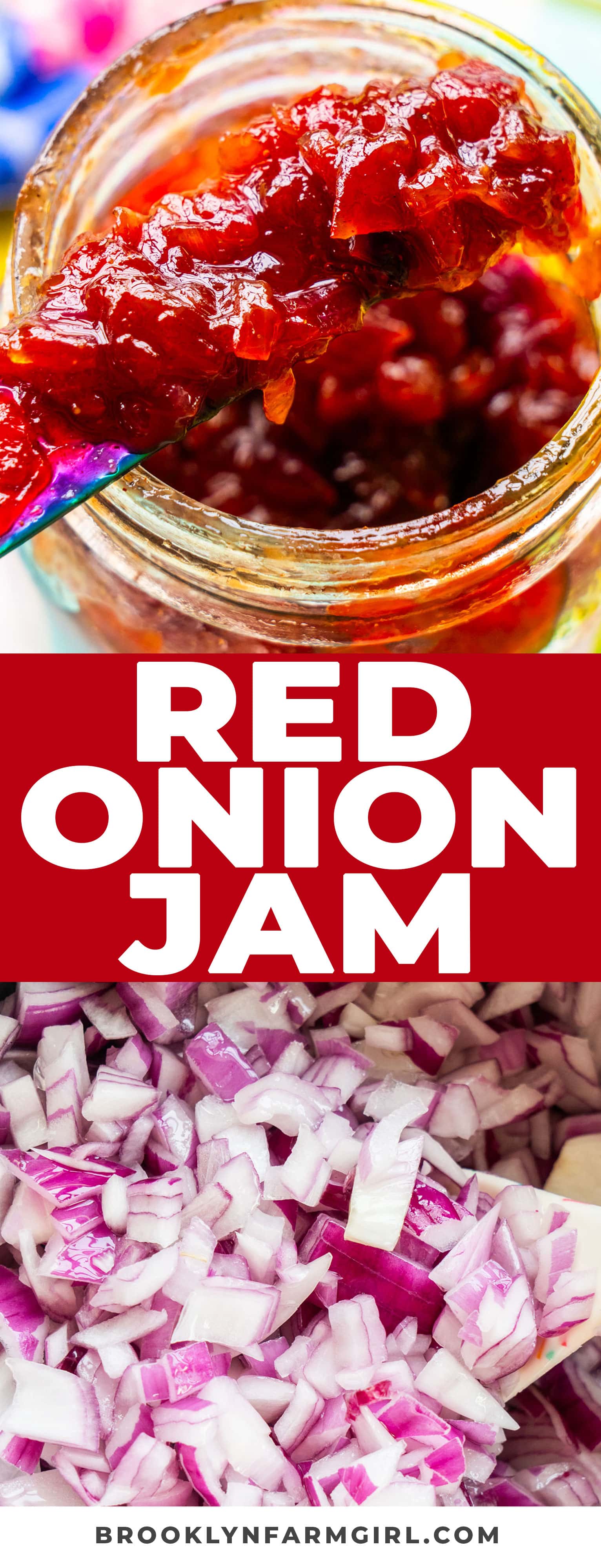Red Onion Jam (Refrigerator Jam) - Brooklyn Farm Girl