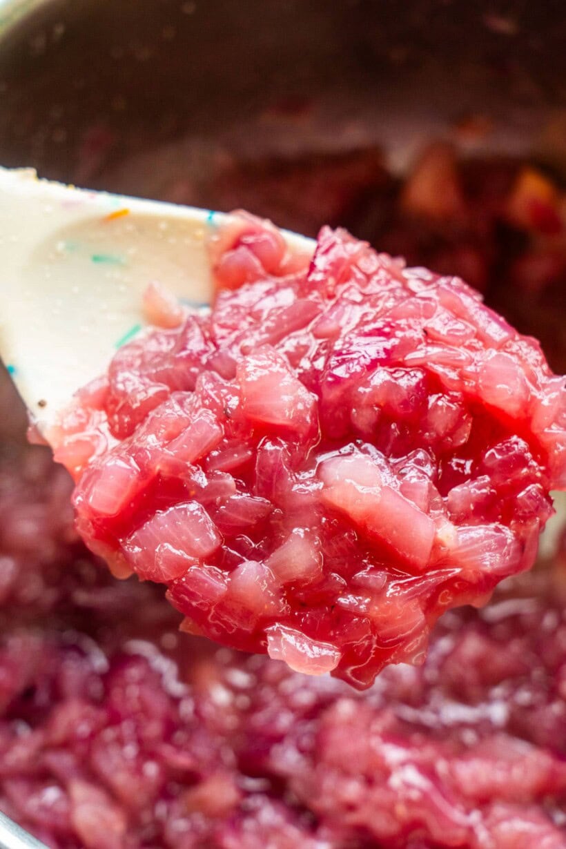 Red Onion Jam (Refrigerator Jam) - Brooklyn Farm Girl