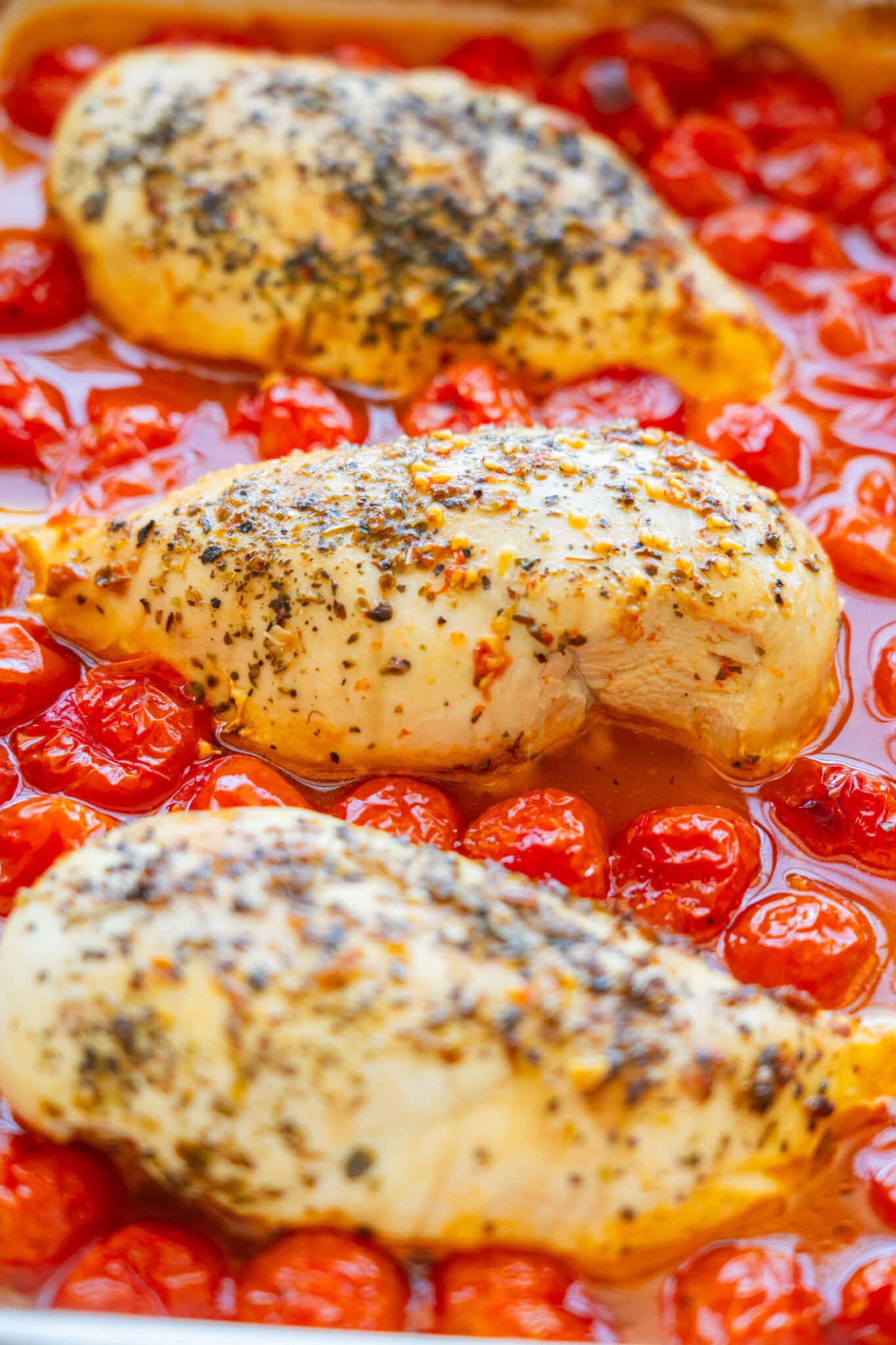 Baked Chicken and Cherry Tomatoes - Brooklyn Farm Girl