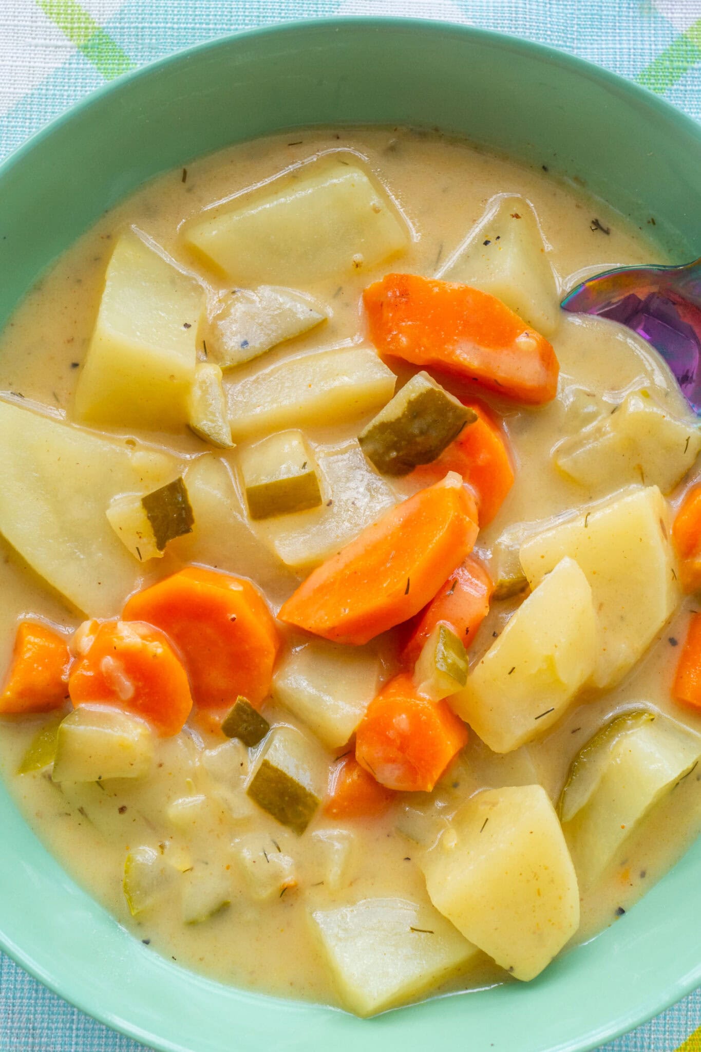Creamy Polish Dill Pickle Soup - Brooklyn Farm Girl