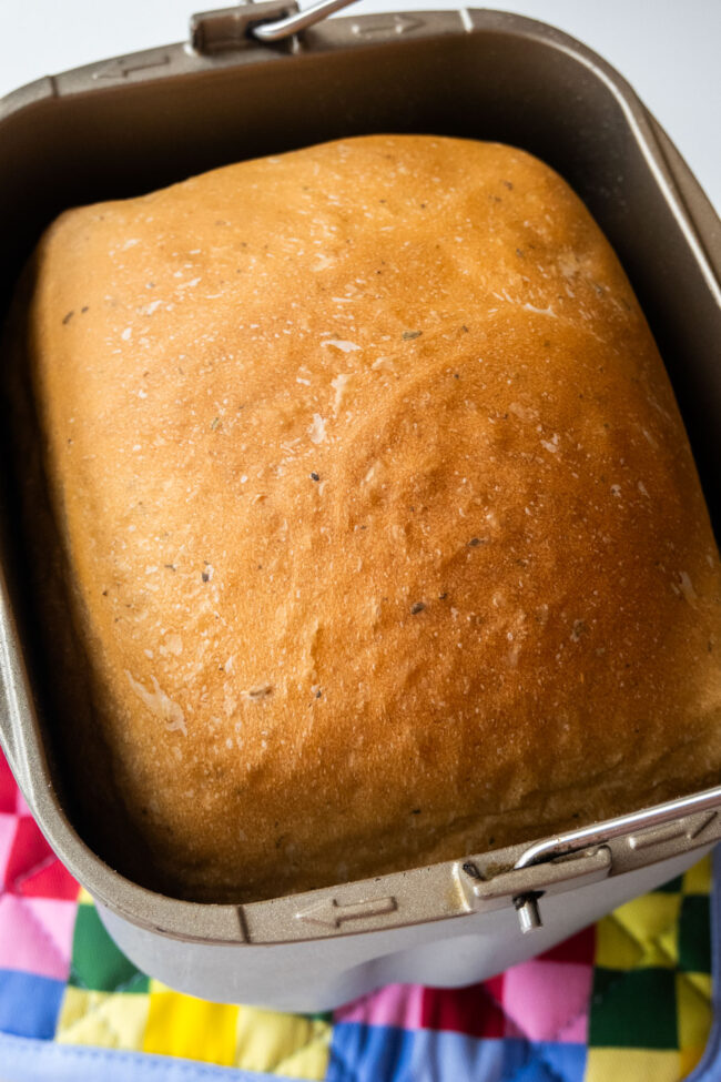 Bread Machine Italian Herb Bread (basil and oregano) - Brooklyn Farm Girl