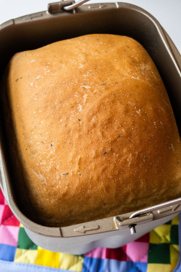Bread Machine Italian Herb Bread (basil and oregano) - Brooklyn Farm Girl
