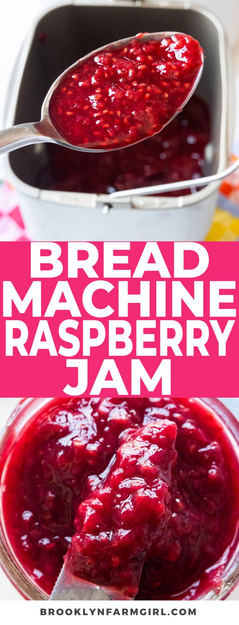 Bread Machine Raspberry Jam - Brooklyn Farm Girl