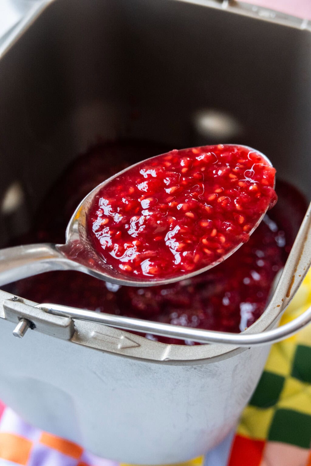 Bread Machine Raspberry Jam - Brooklyn Farm Girl
