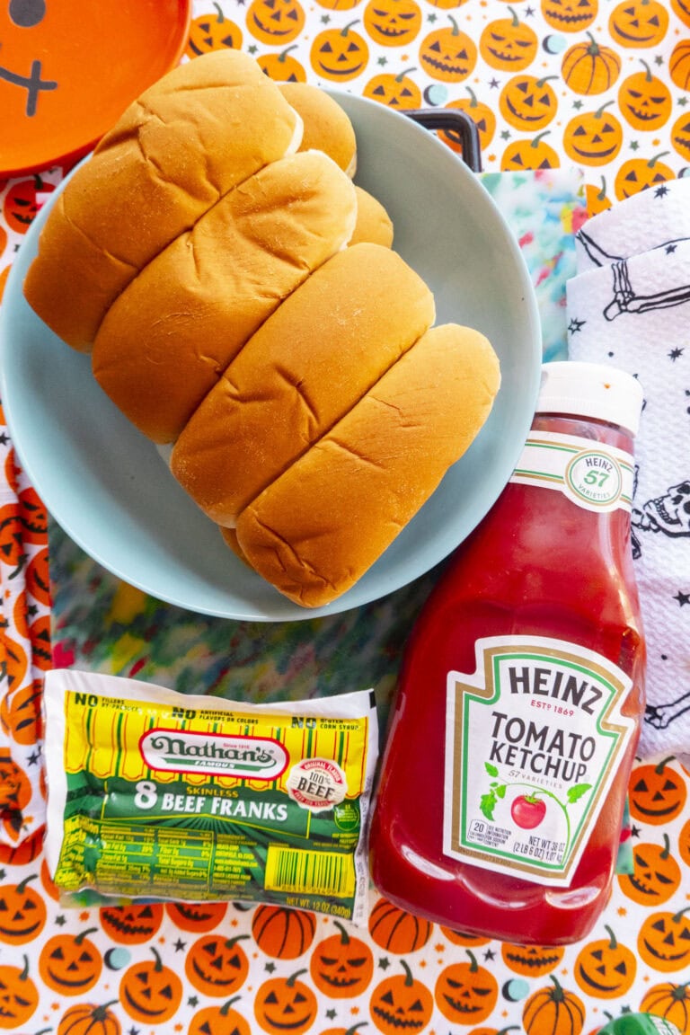 Halloween Bloody Finger Hot Dogs - Brooklyn Farm Girl