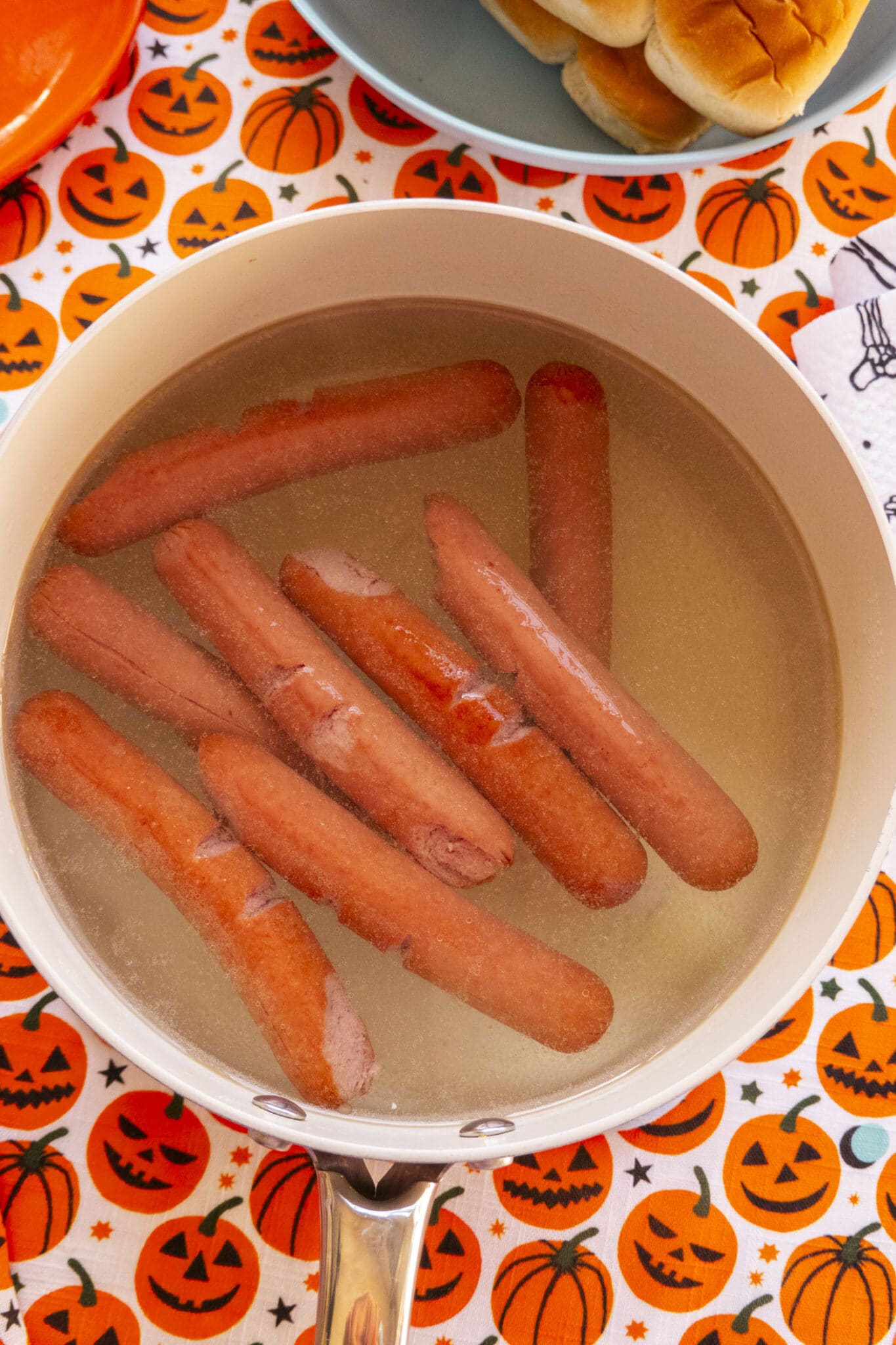 Halloween Bloody Finger Hot Dogs - Brooklyn Farm Girl