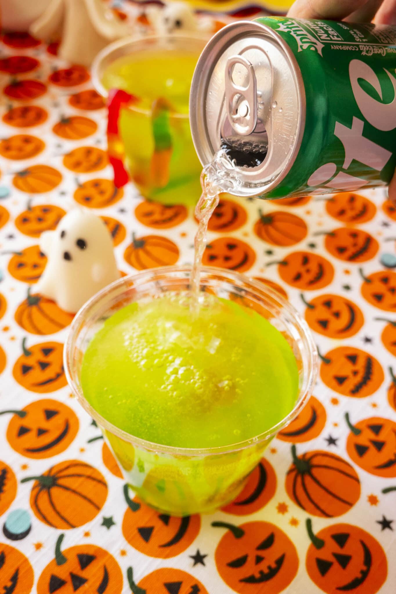 Halloween Gummy Worm Punch - Brooklyn Farm Girl