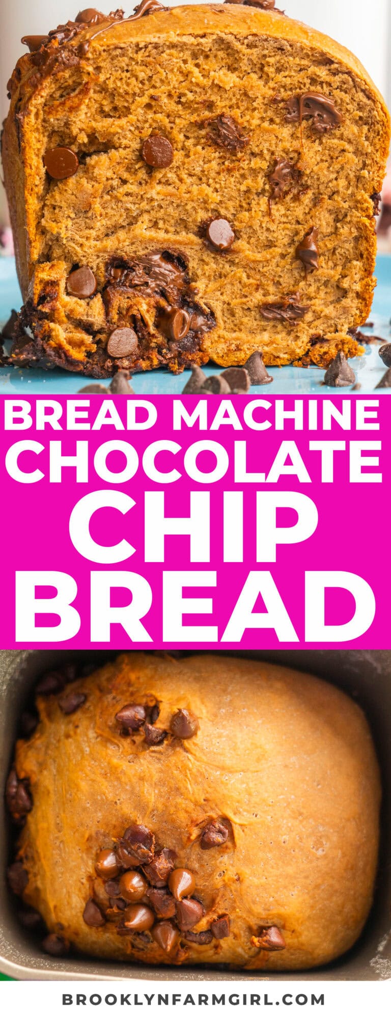 Bread Machine Chocolate Chip Bread - Brooklyn Farm Girl