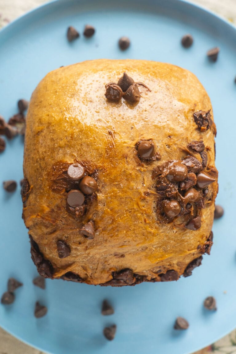 Bread Machine Chocolate Chip Bread - Brooklyn Farm Girl