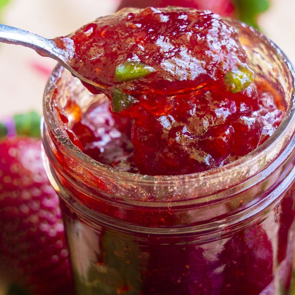 Strawberry Jalapeño Jam (No Pectin Needed!) - Brooklyn Farm Girl