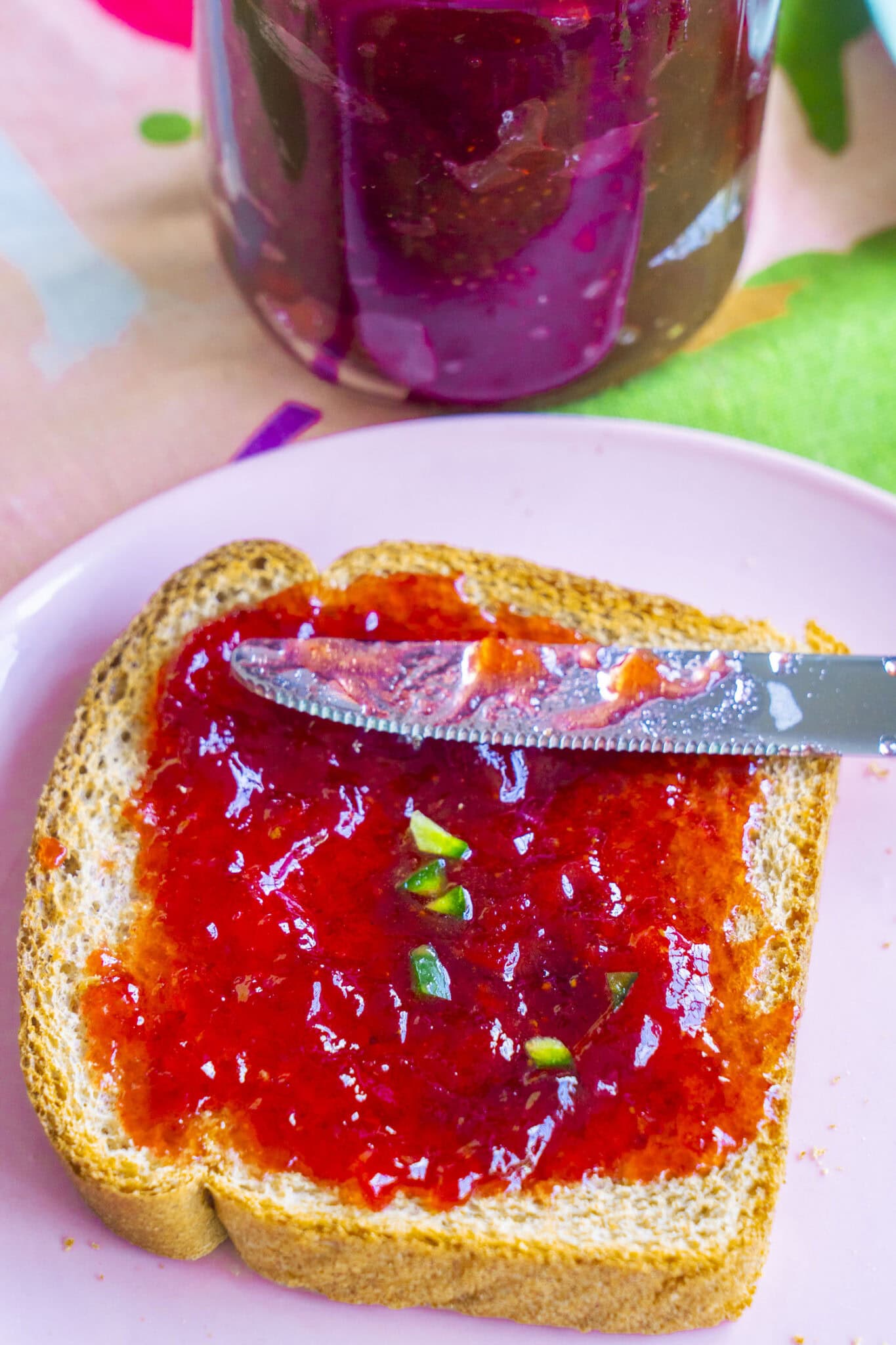 Strawberry Jalapeño Jam (No Pectin Needed!) - Brooklyn Farm Girl