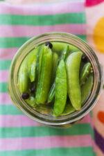 Pickled Sugar Snap Peas - Brooklyn Farm Girl