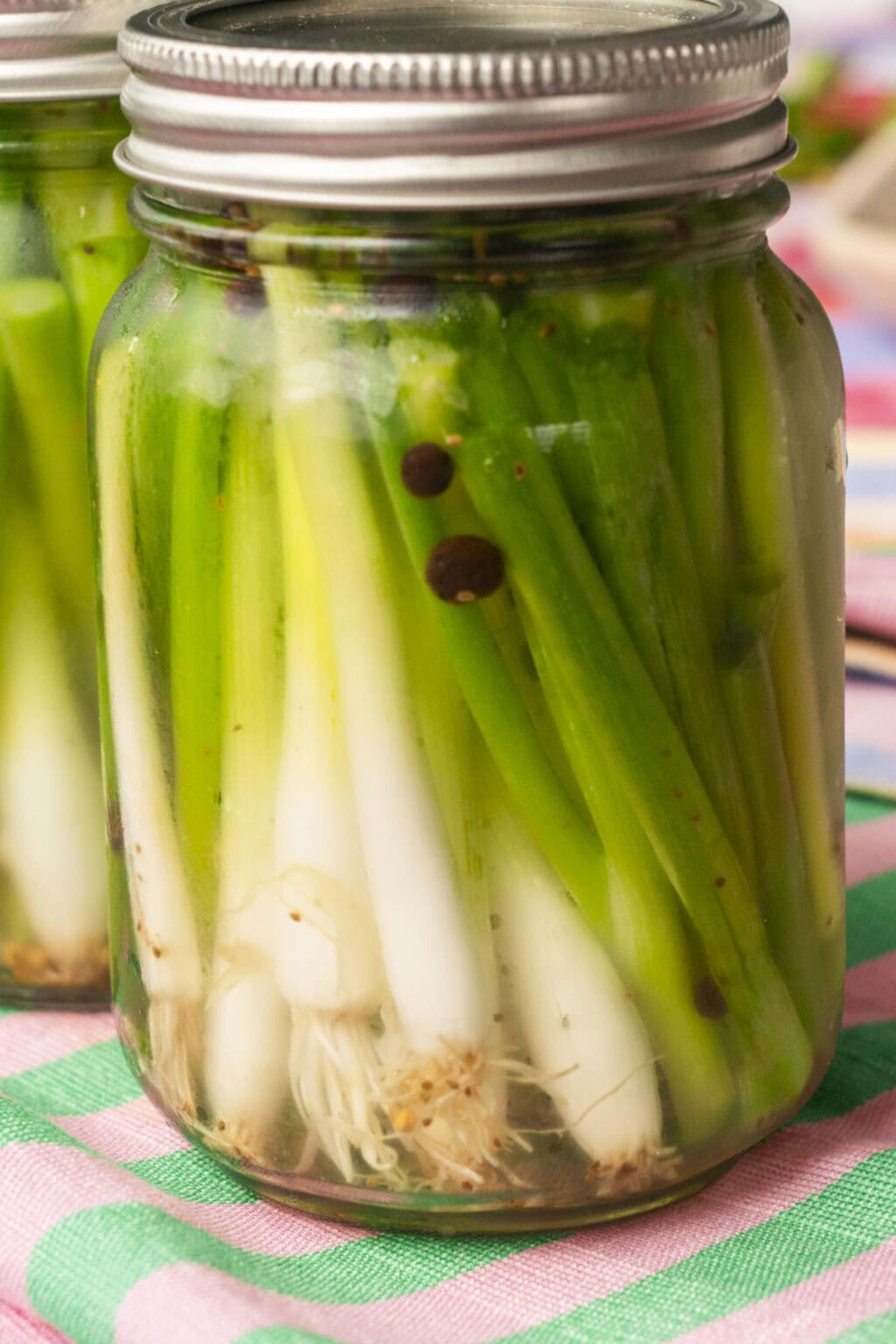 Canning Pickled Green Onions - Brooklyn Farm Girl