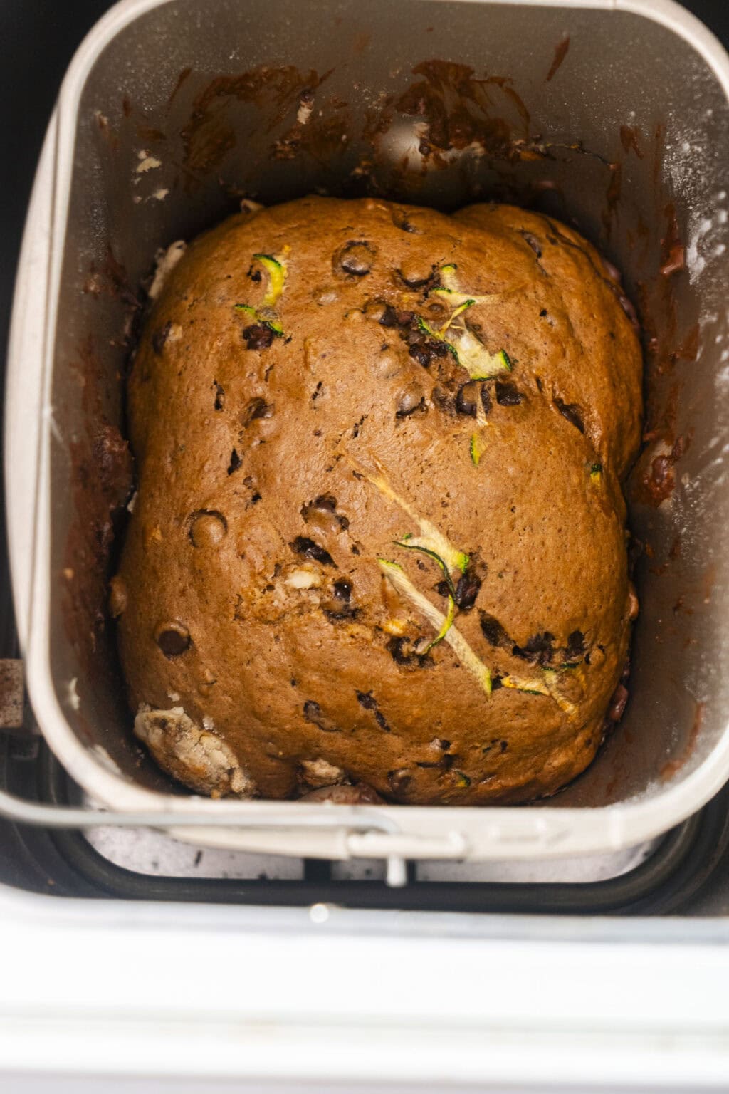 Bread Machine Zucchini Chocolate Chip Bread - Brooklyn Farm Girl